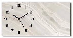 Wallmuralia Skleněné hodiny na stěnu Mramorová textura 60x30 cm