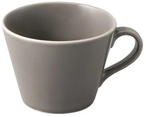 Šedý porcelánový šálek na kávu Villeroy &amp; Boch Like Organic, 270 ml