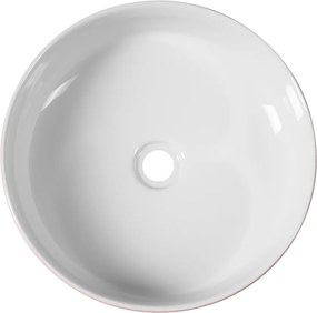 Sapho Sapho, ARDEA keramické umyvadlo na desku prům. 41 cm, růžová, AR041