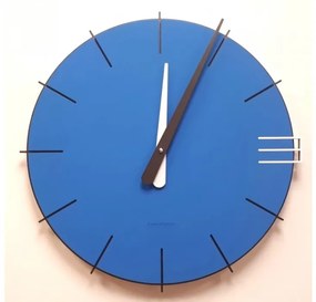 Designové hodiny 10-019 CalleaDesign Mike 42cm (více barevných verzí) Barva světle modrá klasik-74 - RAL5012