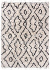 Kusový koberec shaggy Daren krémově šedý 2 140x200cm