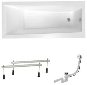 Obdélníková vana Laguna Idea Plus 160x75 cm akrylát levá i pravá SIKOID1600AN