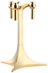 STOFF NAGEL Designový svícen STOFF Nagel Stand Solid Brass, zlatá barva, kov