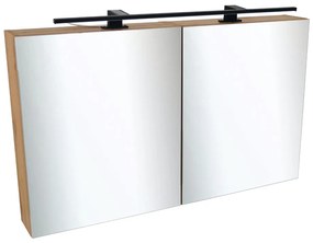 Comodo Zrcadlová skříňka Ideal OW 100 ZS LED-B s osvětlením Any LED 80 B, černá