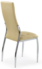 Moderní jídelní židle vysoká béžová ASTRO