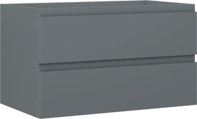 Mexen Orio, koupelnová skříňka 80 cm, 2 zásuvky, grafitová matná, 91A10-08047-2-BFF66