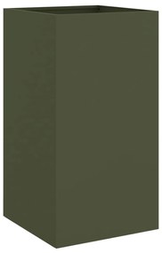 Truhlík olivově zelený 42x38x75 cm ocel válcovaná za studena - Default Title
