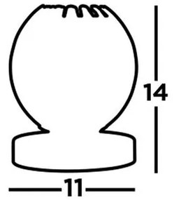Searchlight EU1811CL Dotyková stolní lampa CLAW čirá