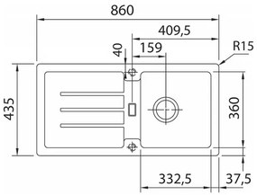 Dřez Franke Strata Fragranit, světle hnědá
