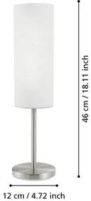 EGLO 85981 - Stolní lampa TROY 3 1xE27/60W