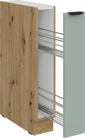 ARIA st | dolní skříňka 15 D CARGO s výsuvnou drátěnou policí | 15 cm | artisan/aquamarine