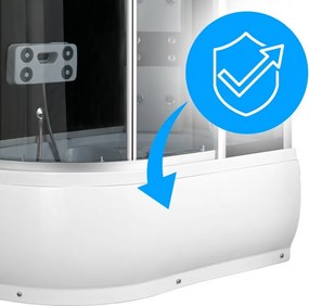 Terra Hydromasážní box WSH7106RS, 120x80 pravý se saunou