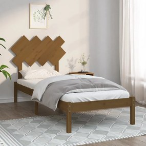 vidaXL Rám postele 90 x 200 cm masivní dřevo [3104855] Barva: Bílá