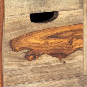 Příborník šedý 100 x 30 x 50 cm masivní sheeshamové dřevo,  247751