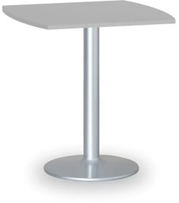 Konferenční stolek FILIP II, 660x660 mm, šedá podnož, deska šedá