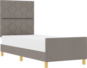 Rám postele s čelo Taupe 80 x 200 cm textil 3344764