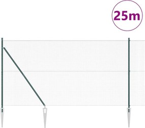 Svařované drátěné ploty s hroty 25 x 1,4 m Ocel potažená PVC 3352090