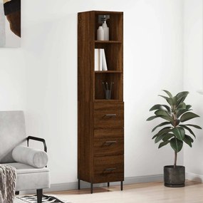 vidaXL Skříň highboard 34,5 x 34 x 180 cm kompozitní dřevo [3189709] Barva: dub sonoma