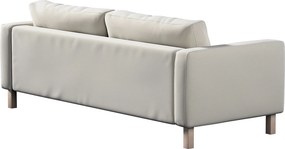 Potah na pohovku IKEA  Karlstad 3-místná, nerozkládací, krátký barva šedá látka sametová