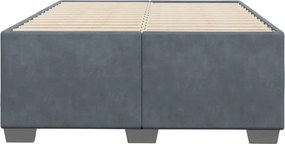 Rám postele bez matrací tmavě šedá 120x190 cm samet 3284620