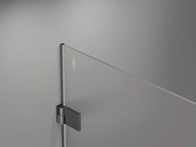 Mexen Lunar-B sprchové dveře otočné levé 95 cm, transparentní, kartáčovaná gun gray - 832-095-000-66-00-L