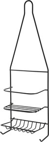 Koupelnová polička CARL BLACK 15x46 cm černá