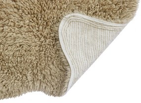 Lorena Canals, Vlněný koberec Woolly - Sheep Beige, 75x110 tvar kožešiny, béžová, ložnice