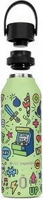Runbott Mii Retro Gamer Sharp Green / Termoláhev / 600 ml / nerez / va
