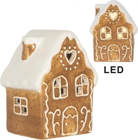 Perníková LED chaloupka Gingerbread Cott - 8*6*11 cm