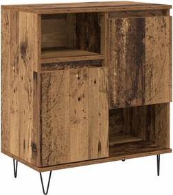 Servírovací skříň 3 ks Staré dřevo 60 x 35 x 70 cm 3394563