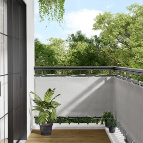 Balkonová zástěna světle šedá 75 x 400 cm 100% polyester oxford