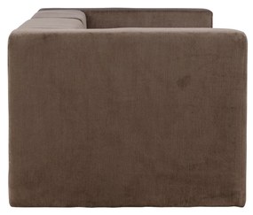 Trojmístná pohovka LUMI | hnědá