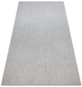 koberec FLAT 48663/037 SISAL stříbro HLADKÝ velikost 200x290 cm | krásné koberce cz