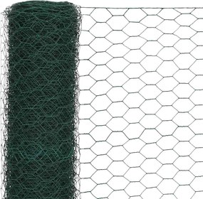 Pletivo ke kurníku ocel PVC vrstva 25 x 1,5 m zelené 143261