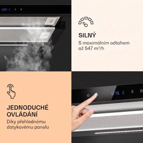 Klarstein Mariana Neo 60, digestoř, 60 cm, vestavná, 547 m³/h, LED, černá
