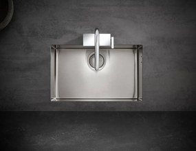 Hansgrohe M81, dřezová baterie Aquno Select s výsuvnou koncovkou a plochým sprchovým proudem, chromová, 73837000