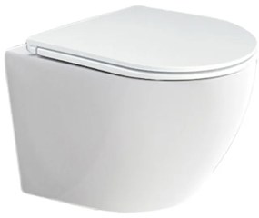 Mereo Mereo, WC závěsné kapotované, RIMLESS, 490x370x360, keramické, vč. sedátka CSS113S, VSD82S