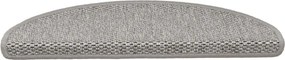 Samolepicí rohože na schody Sisal-Look 30 ks 65x21x4cm Stříbrná 3365871