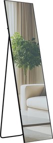 Zrcadlo Benicia 140x40 cm – černá-matt