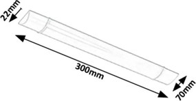 Rabalux Bílé LED svítidlo pod kuchyňskou linku Batten Light 30cm 10W 1450