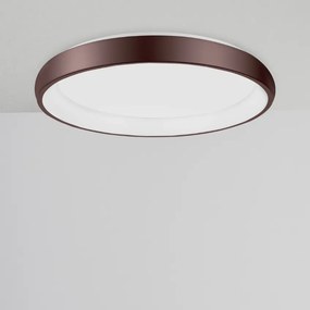 Hnědé kovové stropní LED světlo Nova Luce Albi 61 cm