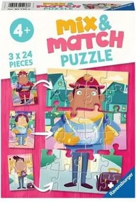 Ravensburger Mix  Match Puzzle Má oblíbená práce / 3x24 dílků / od 4 l