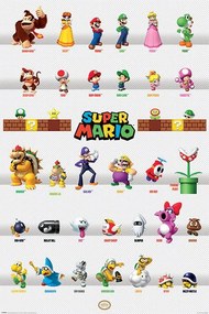 Postershop Plakát - Super Mario (Character Parade)