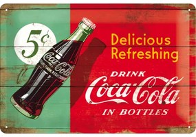 Postershop Plechová cedule: Coca-Cola (Dvoubarevná) - 20x30 cm
