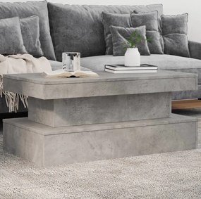 vidaXL Konferenční stolek s LED osvětlením 90 x 50 x 40 cm [839848] Barva: Betonová šedá