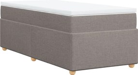 Box spring postel s matrací taupe 90x190 cm textil 3285342