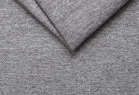 Rohová sedací souprava Fabio, světle šedá látka, pravý roh