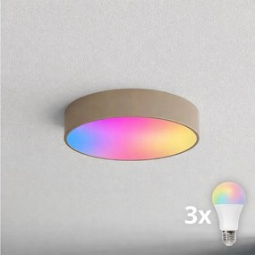 BRILAGI - LED RGBW Stmívatelné stropní svítidlo CLARE 3xE27/12W/230V béžová