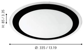 Eglo 99404 - LED Stropní svítidlo COMPETA LED/18W/230V