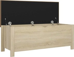 Úložný box s poduškou dub sonoma 105x40x45cm kompozitní dřevo 326771